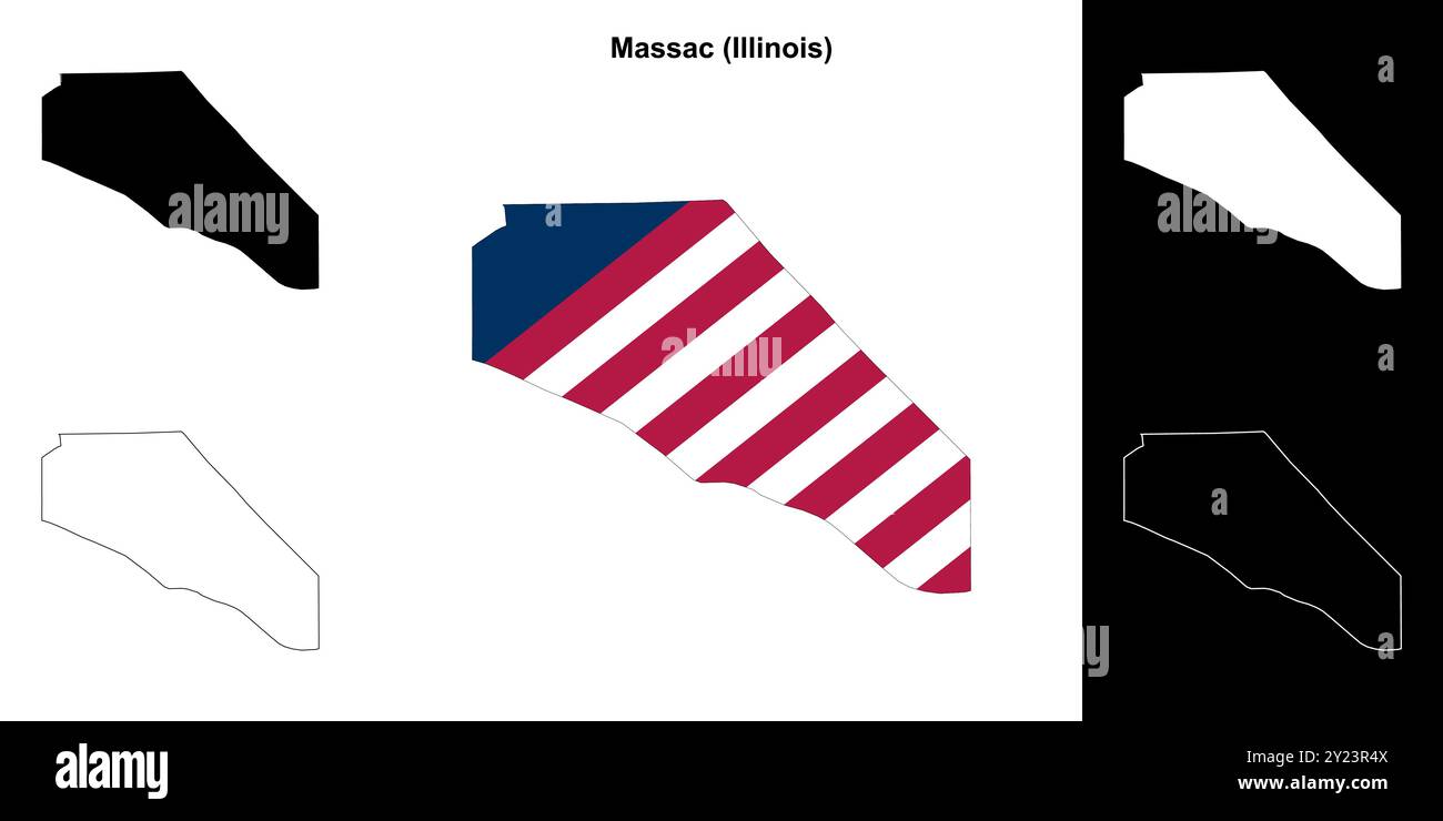 Massac map vector hi-res stock photography and images - Alamy