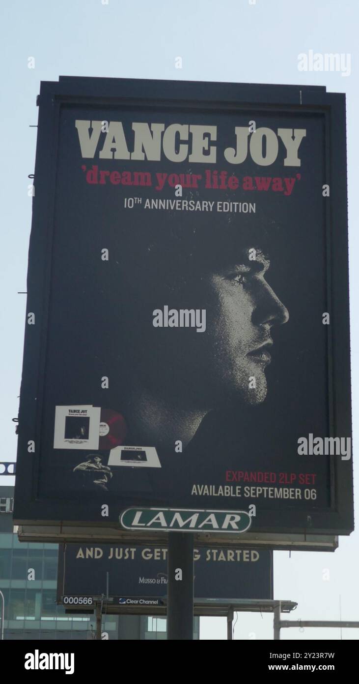 Los Angeles, California, USA 8th September 2024 Vance Joy Billboard on ...