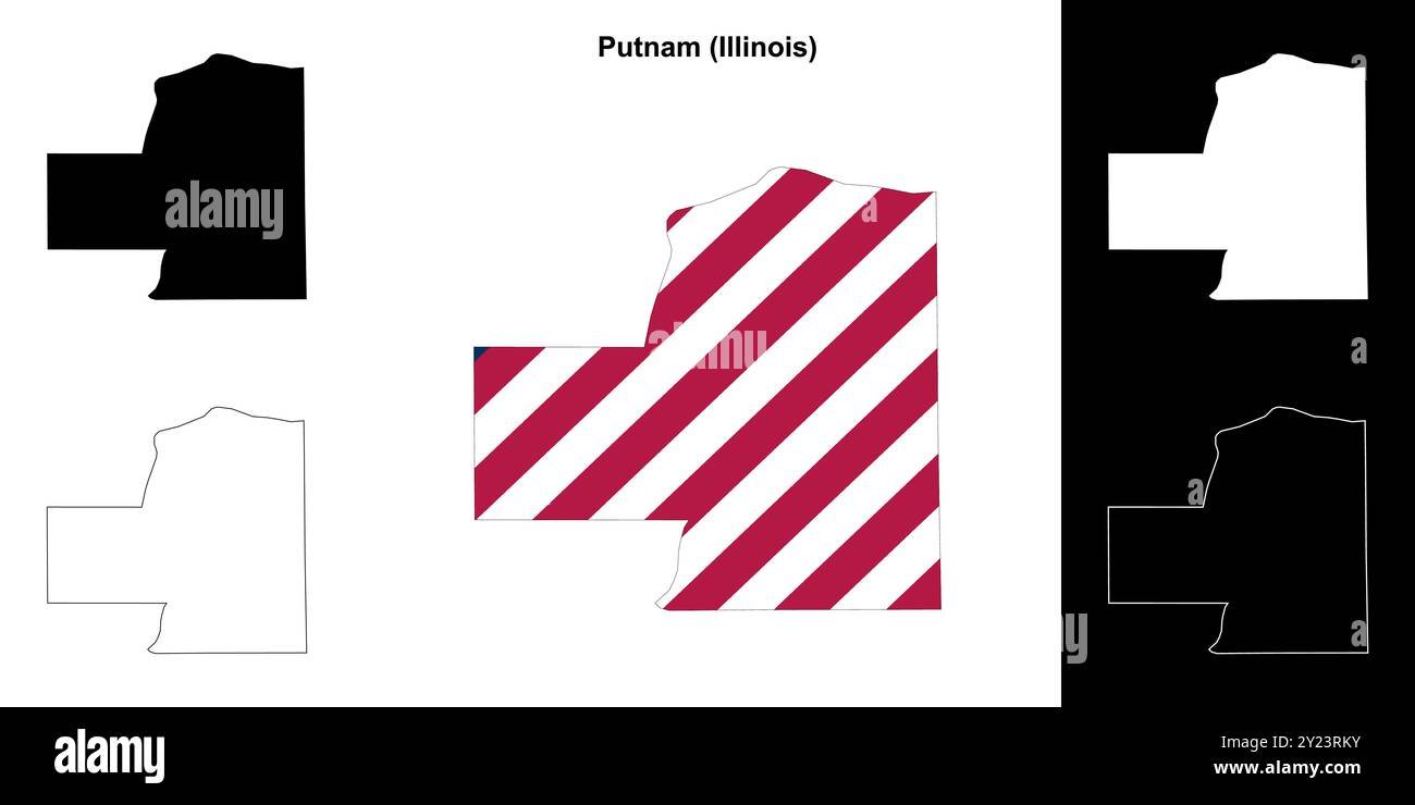 Putnam county map vector vectors hi-res stock photography and images ...