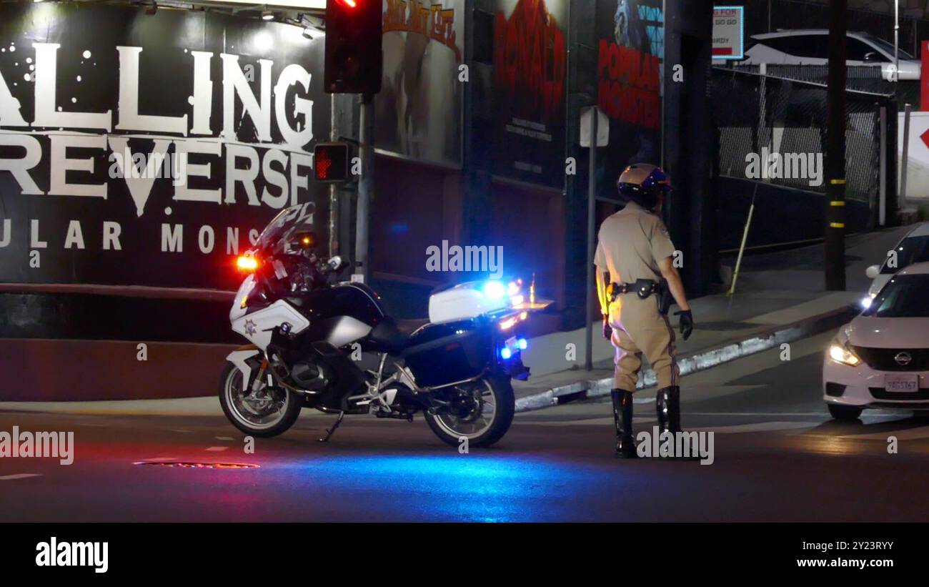 Los Angeles, California, USA 8th September 2024 Police Motorcade for JD ...