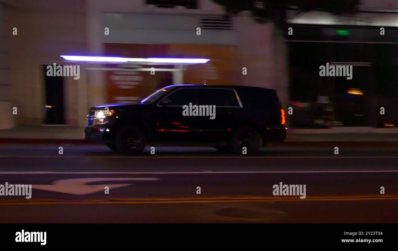 Los Angeles, California, USA 8th September 2024 Police Motorcade for JD ...