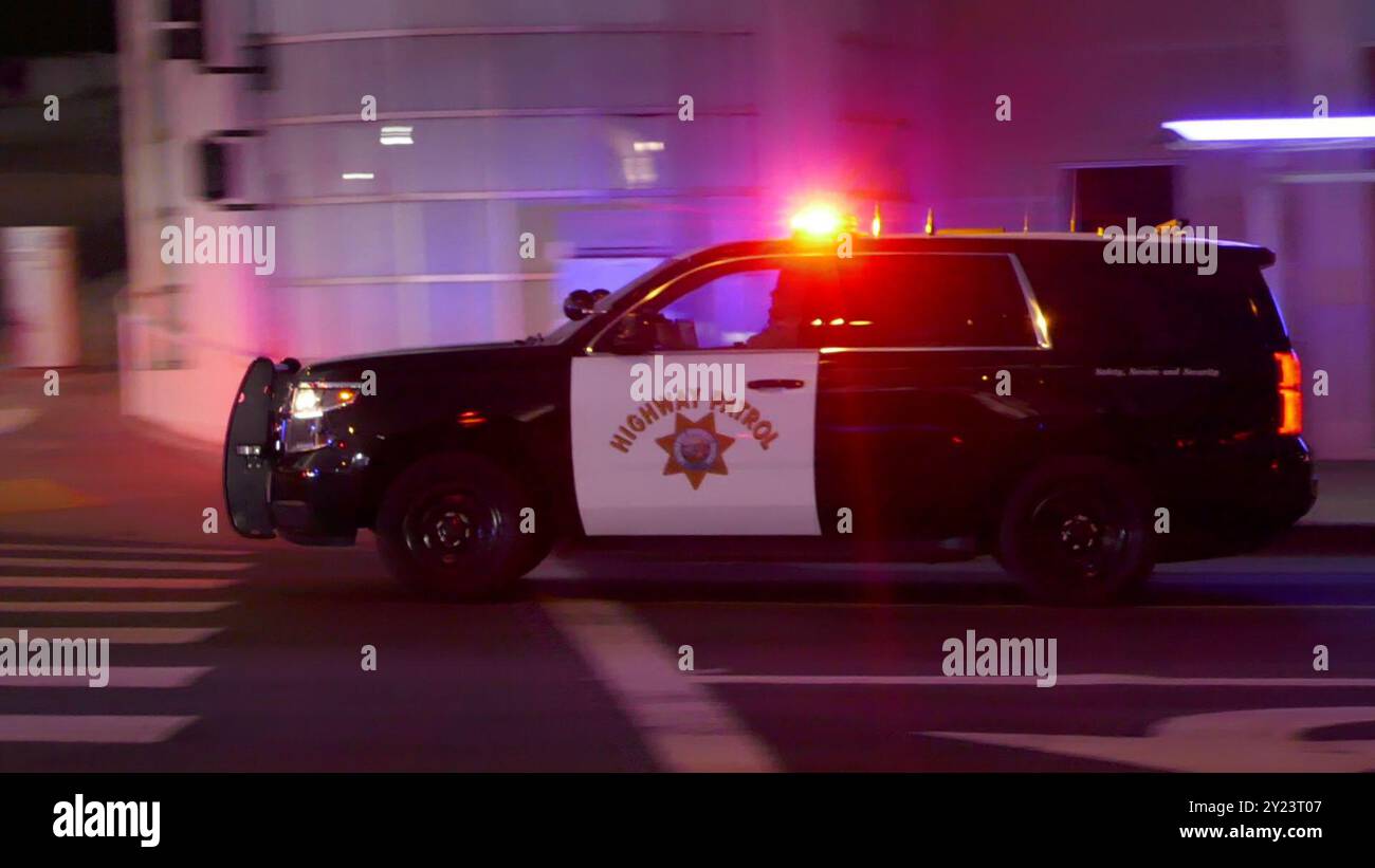 Los Angeles, California, USA 8th September 2024 Police Motorcade for JD ...