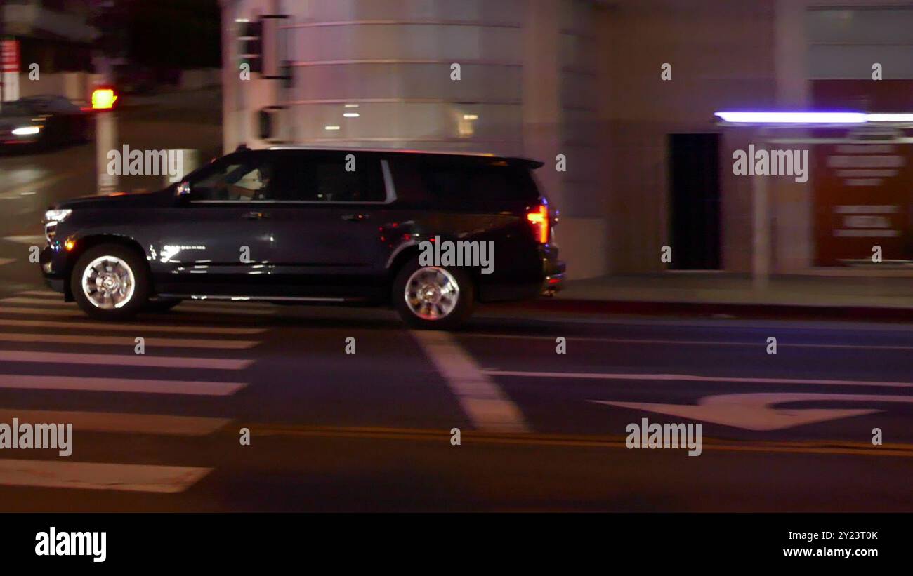 Los Angeles, California, USA 8th September 2024 Police Motorcade for JD ...