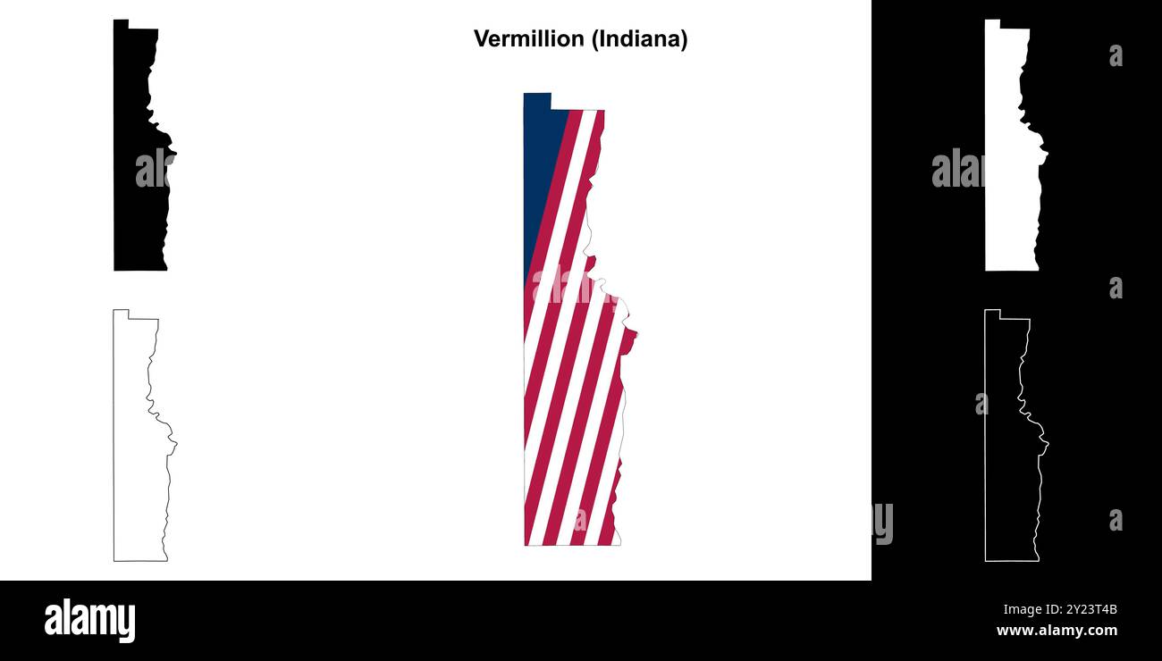 Vermillion indiana map Stock Vector Images - Alamy