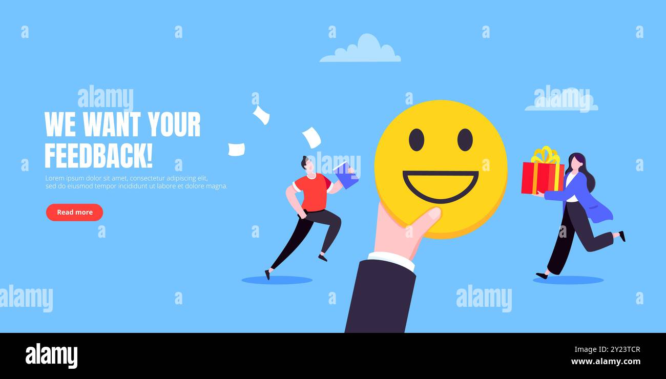 Employee wellbeing and positive emotions attitude business concept ...