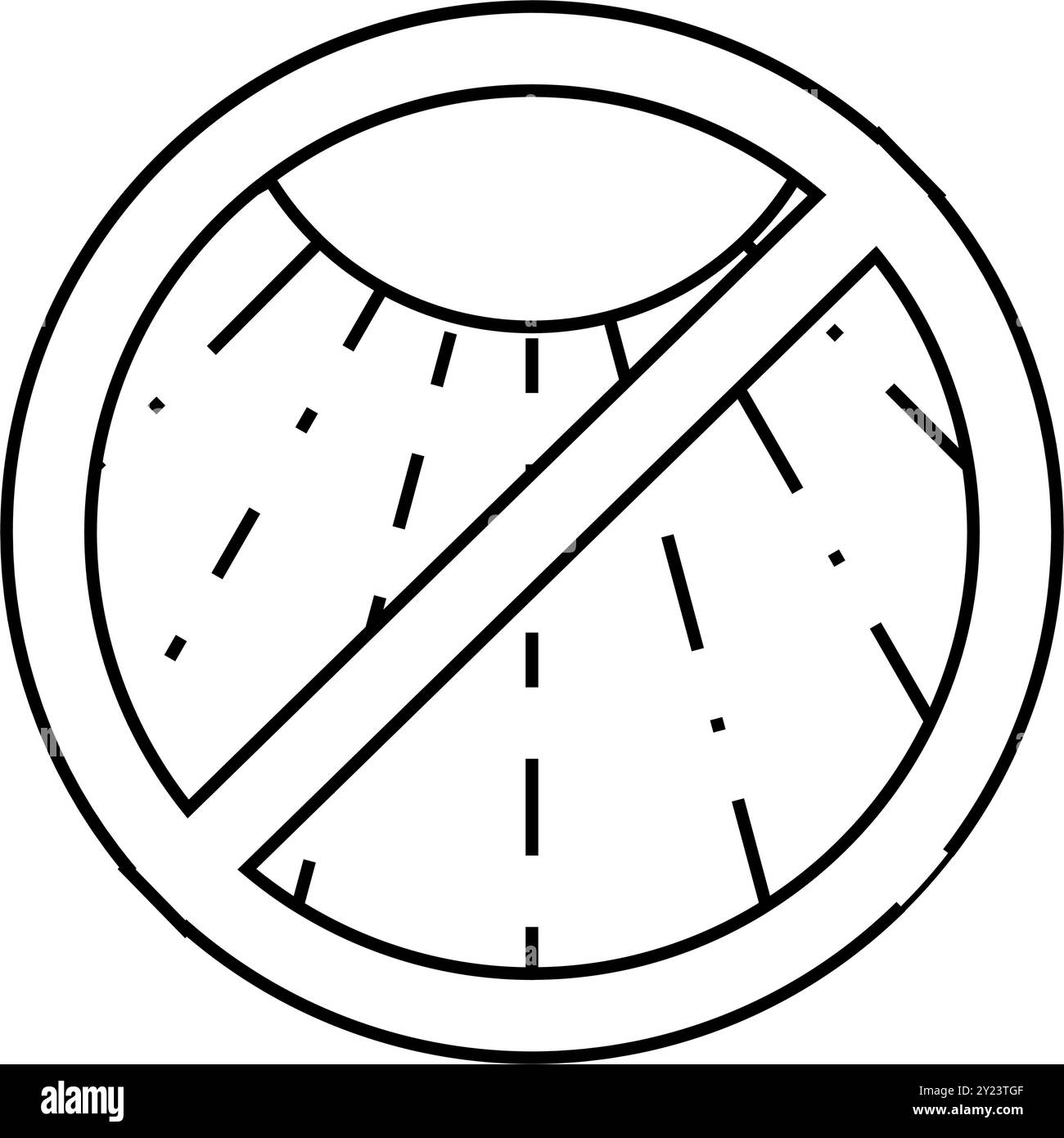 anti sun protection line icon vector illustration Stock Vector Image ...