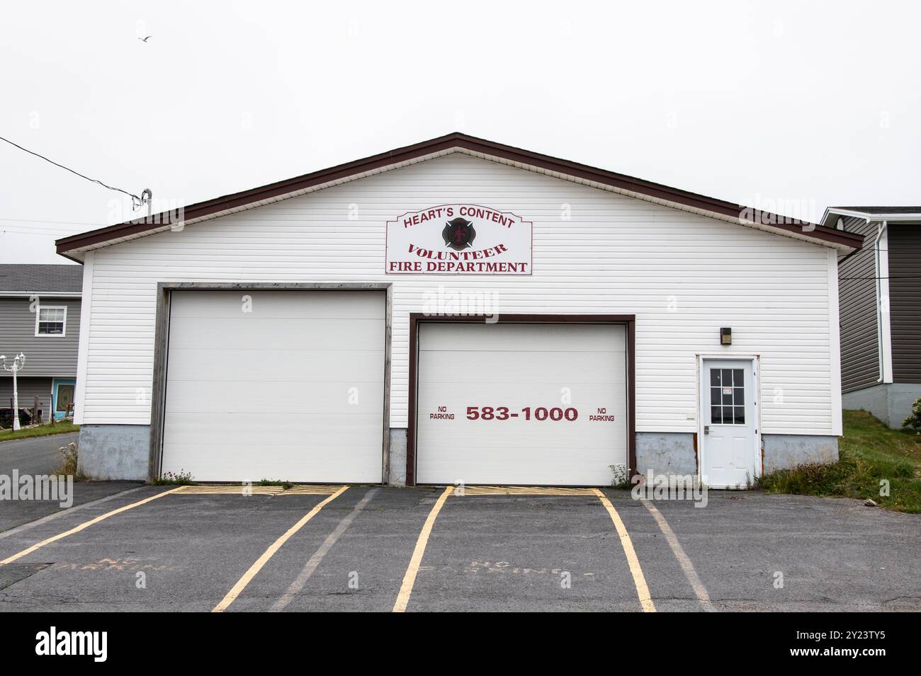 Fire station on NL 80 in Heart's Content, Newfoundland & Labrador ...