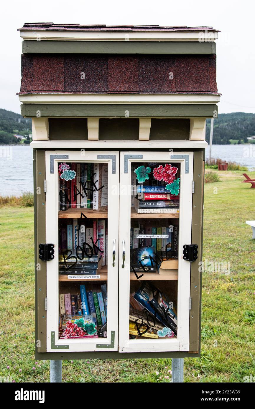 Outdoor public library in Heart's Content, Newfoundland & Labrador ...