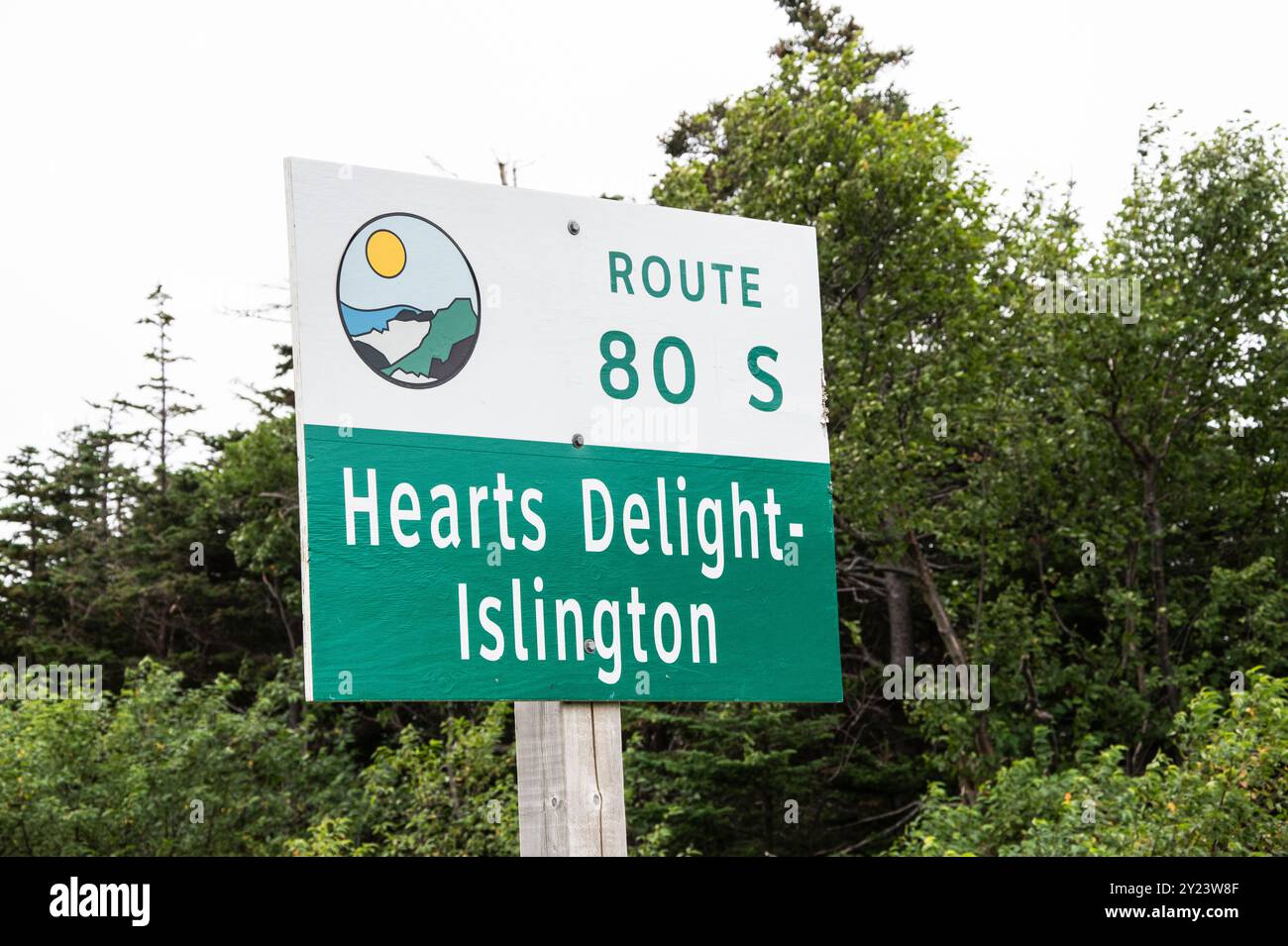 Route 80 S sign in Heart's Delight-Islington, Newfoundland & Labrador ...