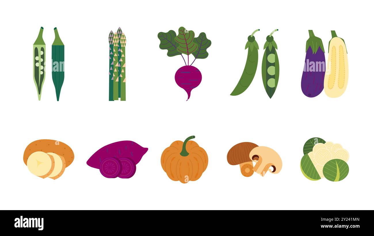 Asparagus vegetables Stock Vector Images - Alamy