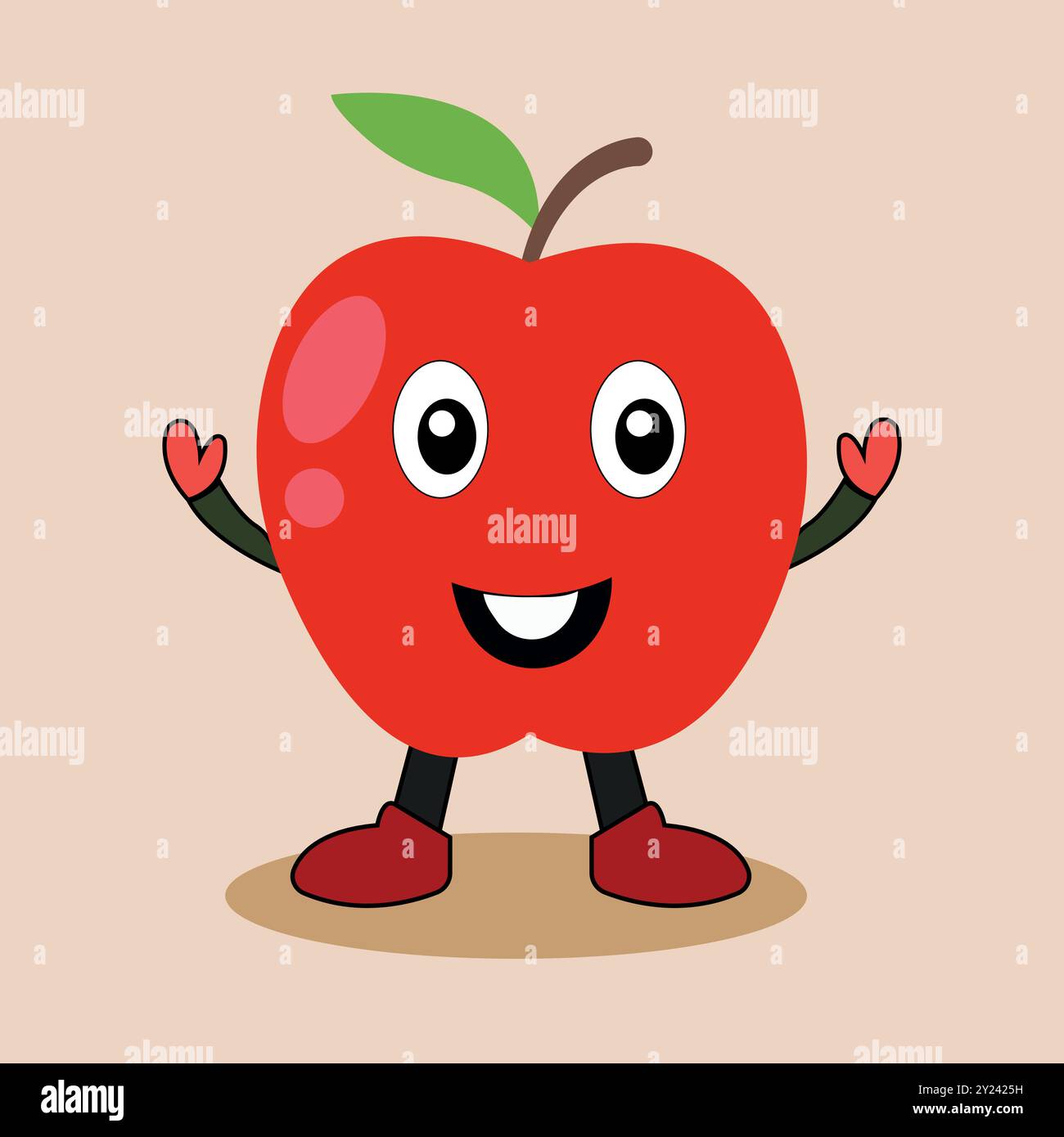 Apple cartoon hi-res stock photography and images - Alamy