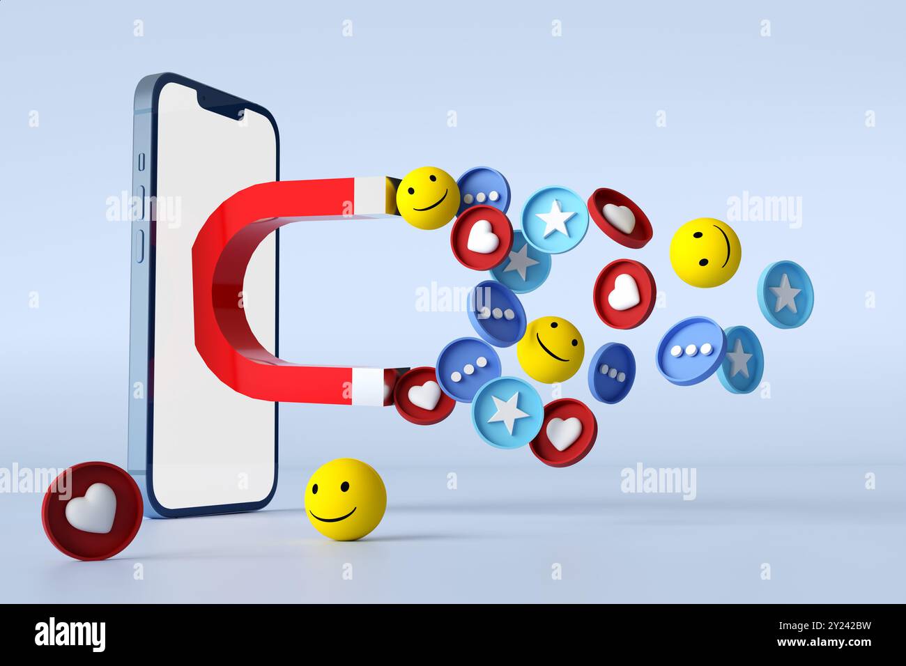 Social media communication and connection concept. Smartphone ...