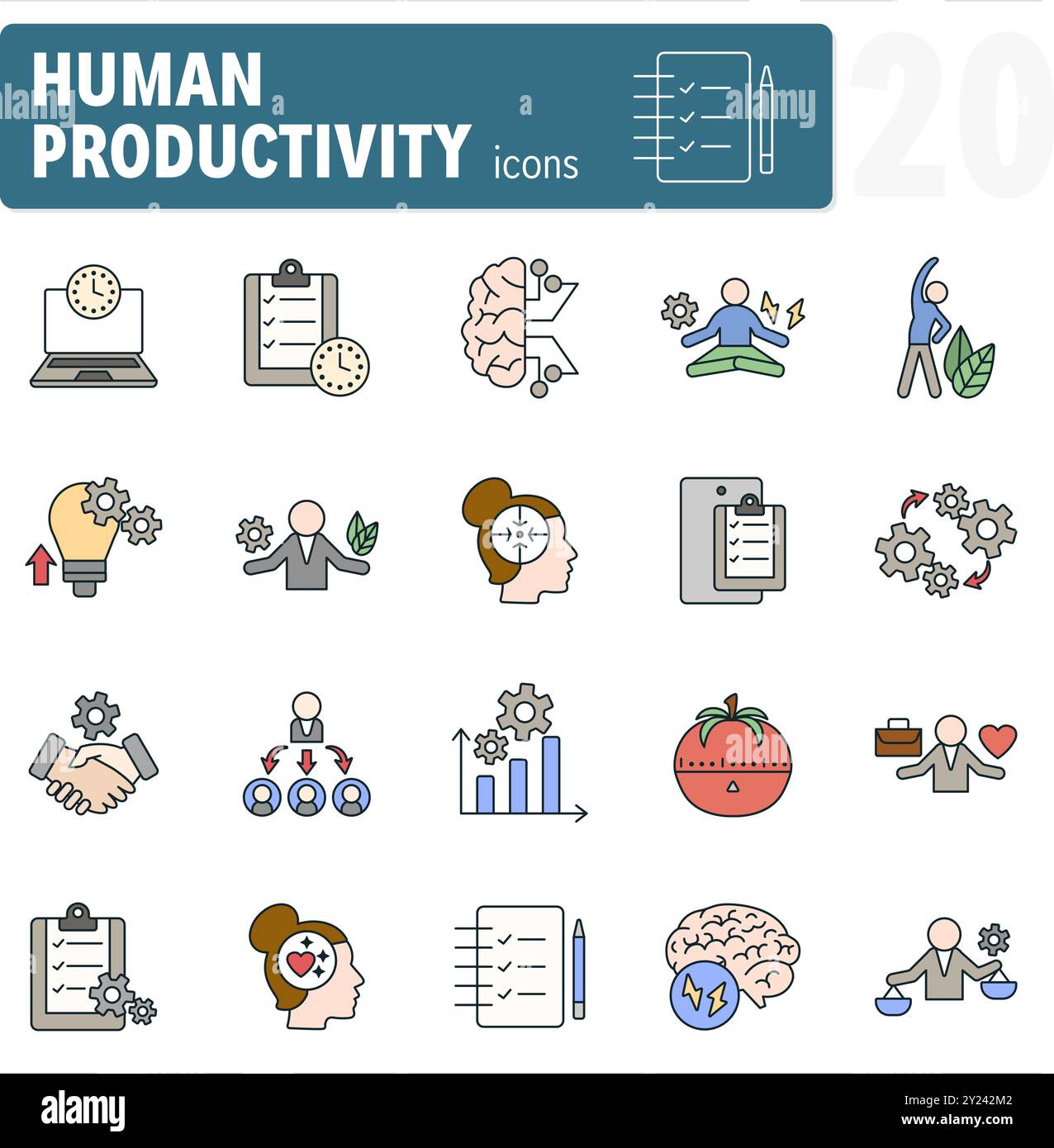 Businesspeople working on human productivity using laptops and ...