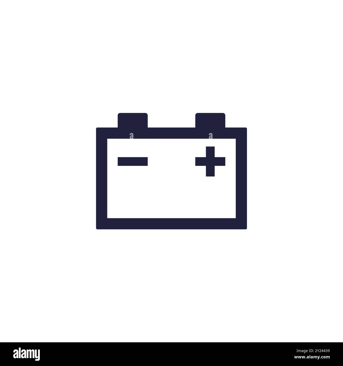 battery warning icon, pictogram on white Stock Vector Image & Art - Alamy