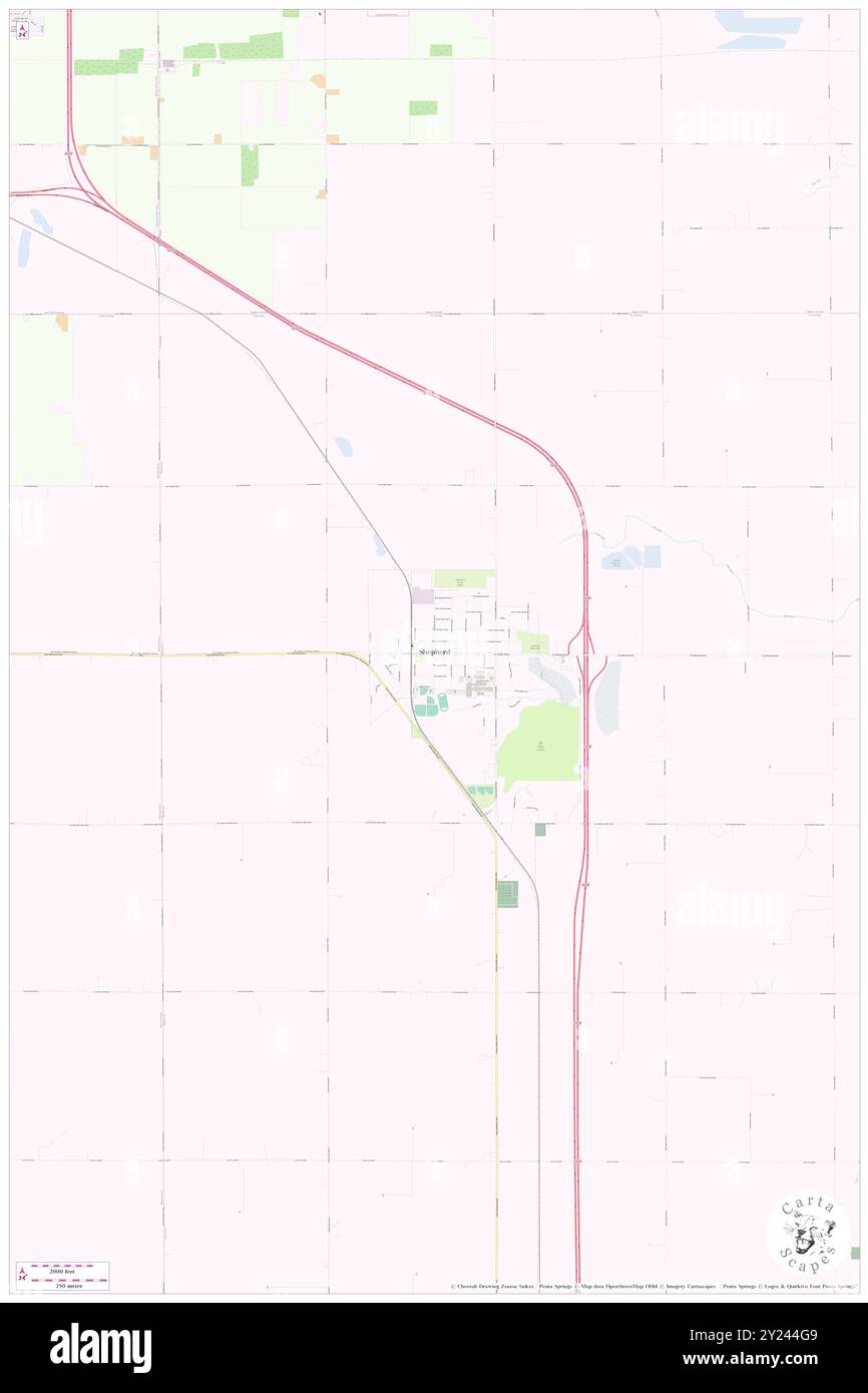 Isabella county map hi-res stock photography and images - Alamy