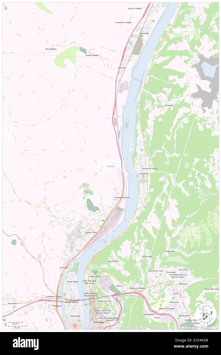 Florence, Belmont County, US, United States, Ohio, N 40 7' 10'', S 80 ...