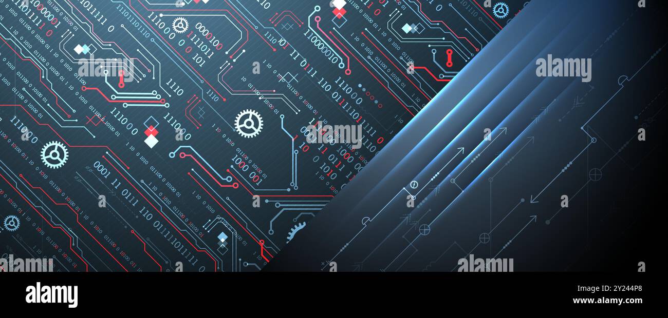 Abstract technology concept. Computer code background. Hand drawn ...