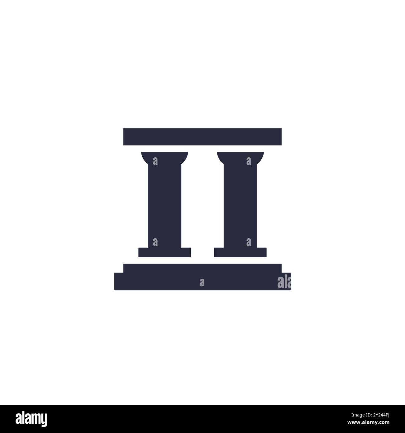 Ancient greek pillars museum Stock Vector Images - Alamy