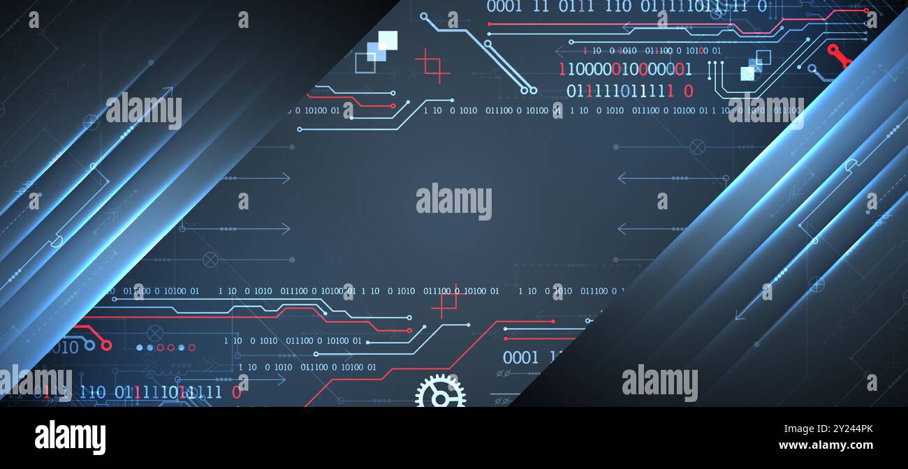 Abstract technology concept. Computer code background. Hand drawn vector illustration Stock ...