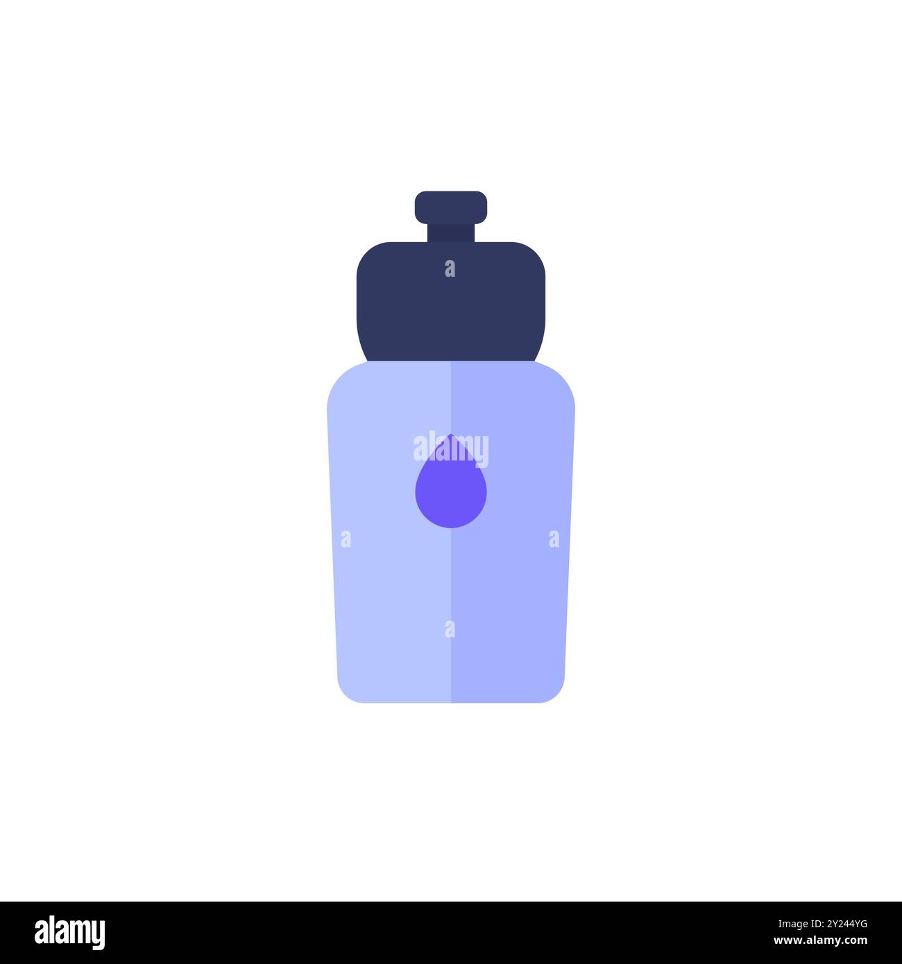 Reusable water bottle icon on white, flat vector Stock Vector Image ...