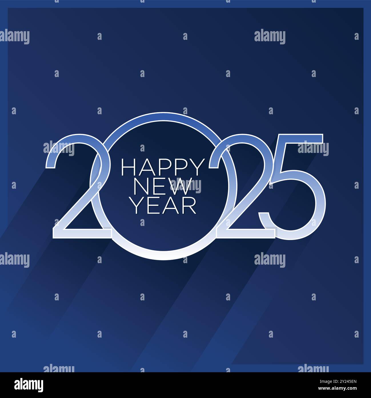 Luxury letter and number Happy New Year 2025 element design. Vector ...