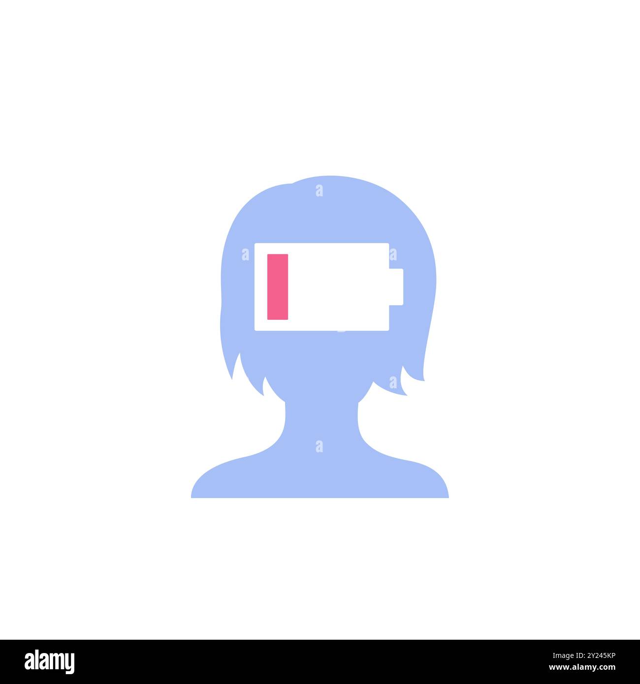 Woman fatigue syndrome Stock Vector Images - Alamy