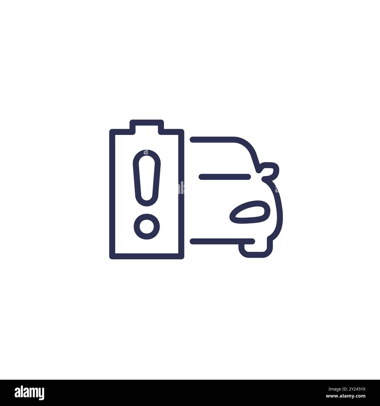 Damaged car battery Stock Vector Images - Alamy