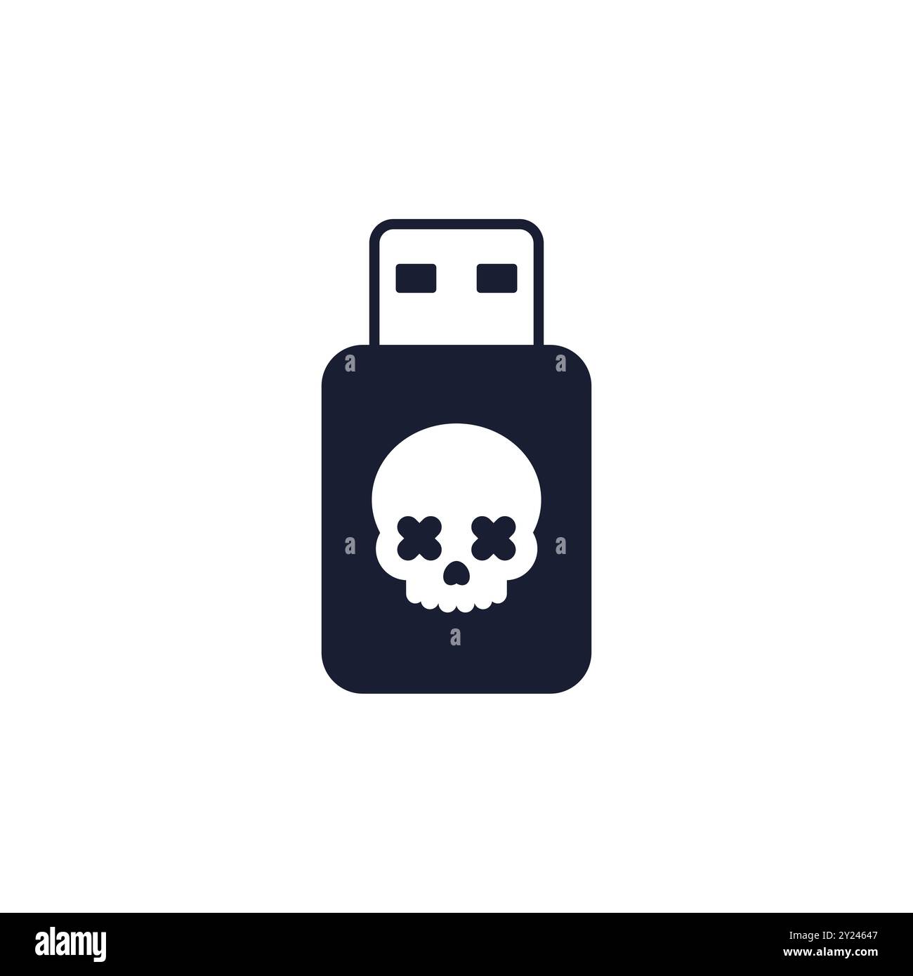 malware on usb drive icon Stock Vector Image & Art - Alamy