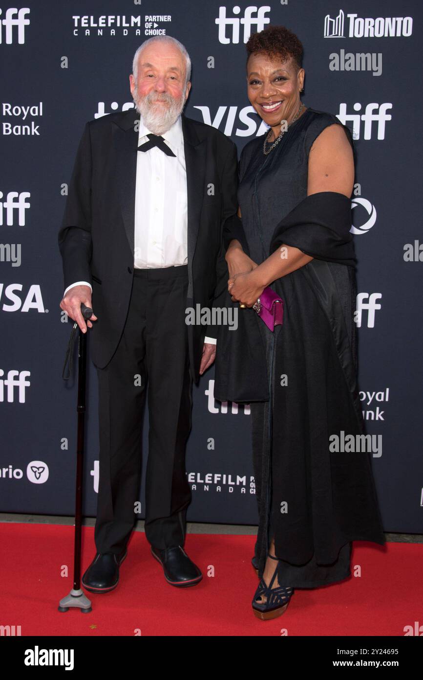 Toronto, Canada. 08th Sep, 2024. Mike Leigh (L) and Marianne Jean ...