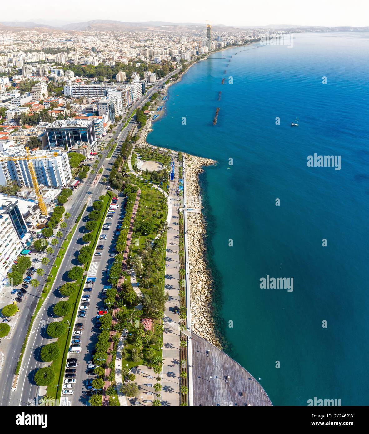Aerial view limassol cyprus showcasing hi-res stock photography and ...