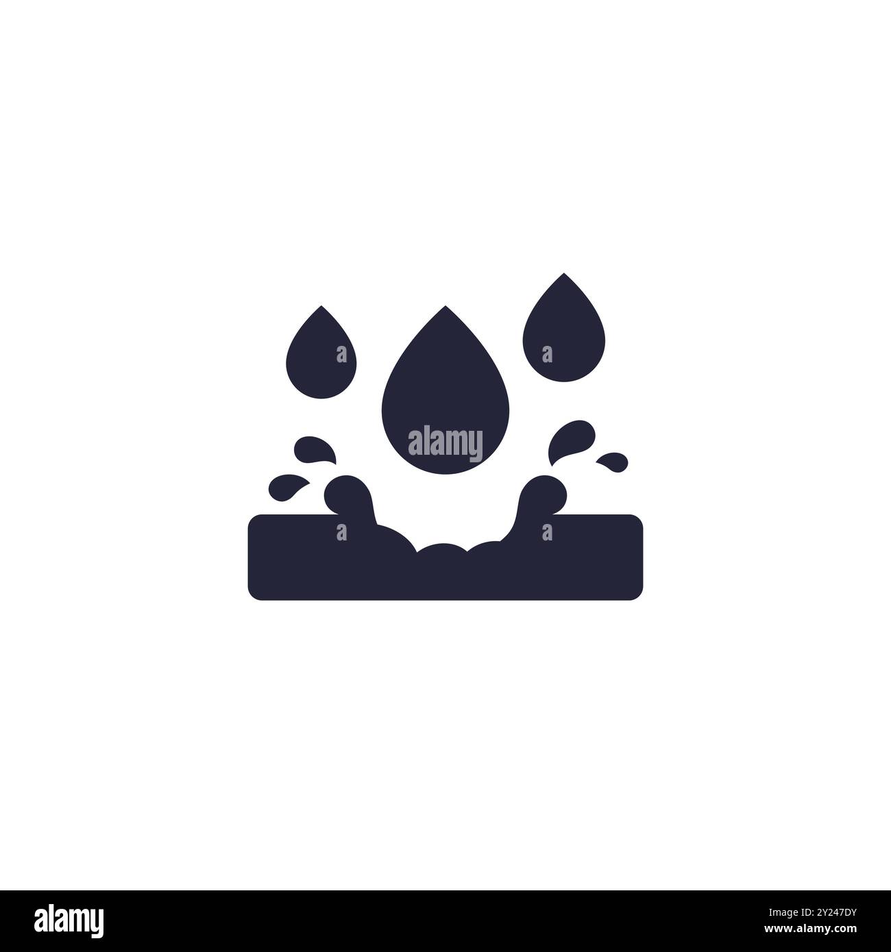 corrosive material and acid icon, vector pictogram Stock Vector Image ...