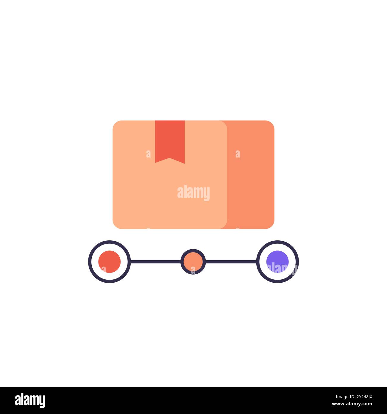 Dropshipping icon with a box, vector Stock Vector Image & Art - Alamy