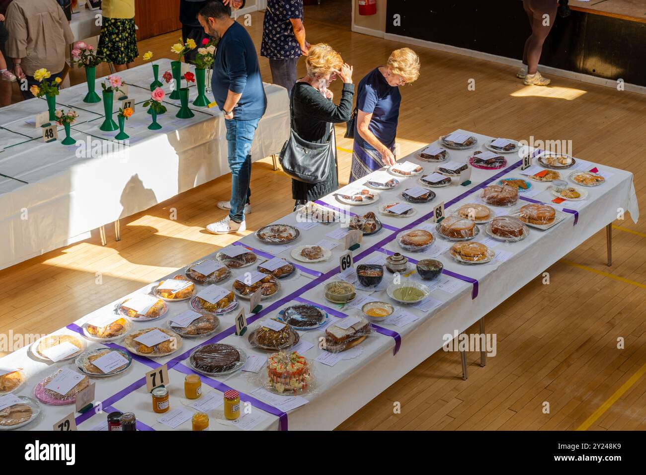 Village show in Old Basing village hall, Hampshire, England UK, during ...