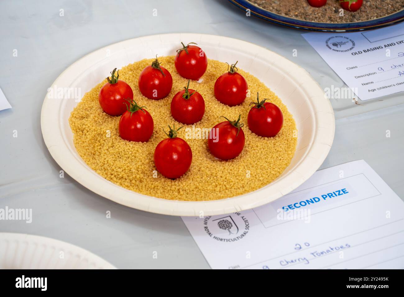 Village show in Old Basing village hall, Hampshire, England, UK, during ...
