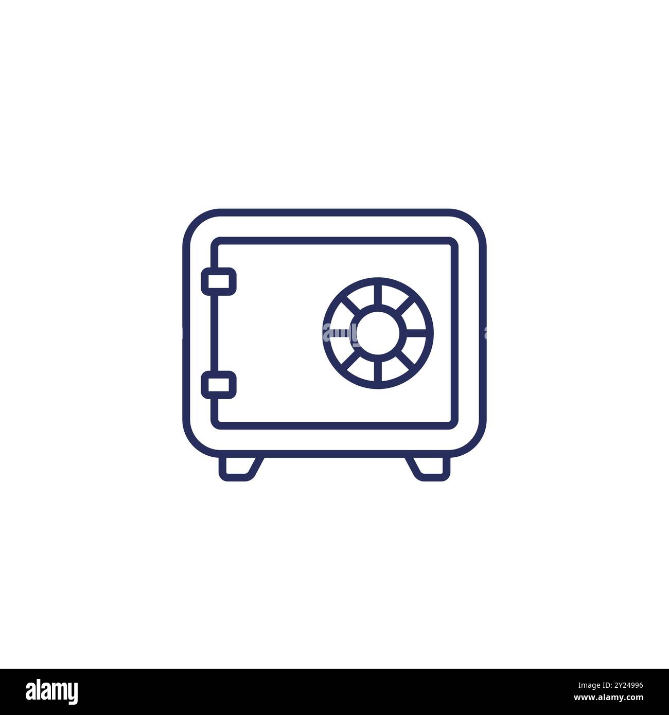 Bank locker on white Stock Vector Images - Alamy