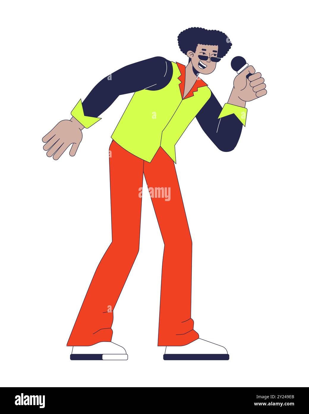 American disco singer Stock Vector Images - Alamy