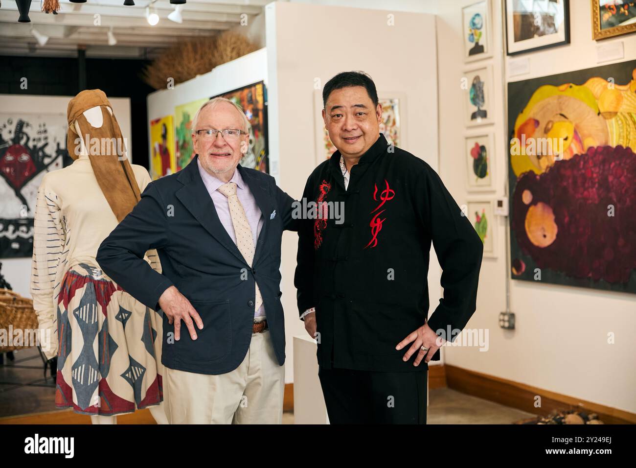Joey Zhou TV host and founder of Los Angeles Beverly Arts (LABA) with ...