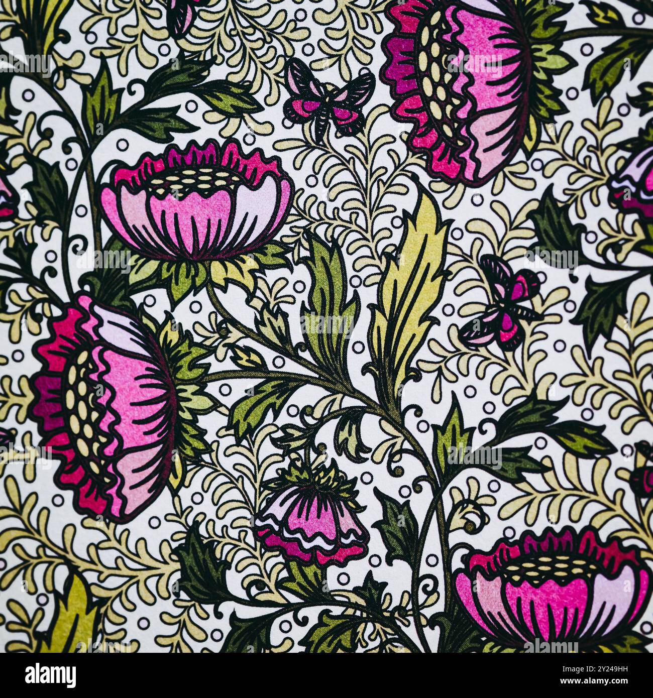 Colorful background with floral mandala graphic pattern coloring Stock ...