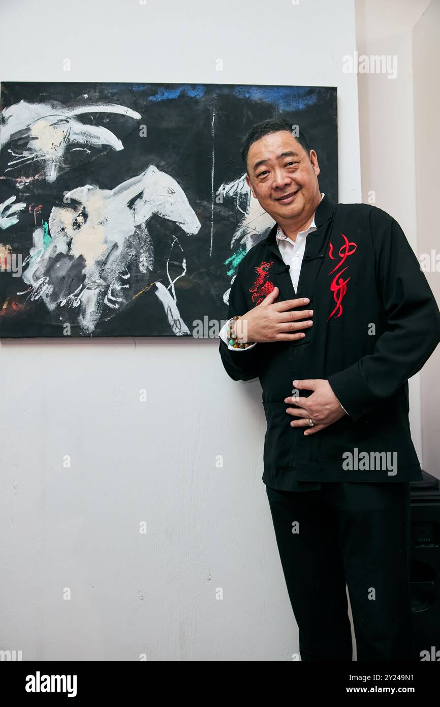 Joey Zhou TV host and founder of Los Angeles Beverly Arts (LABA) at the ...