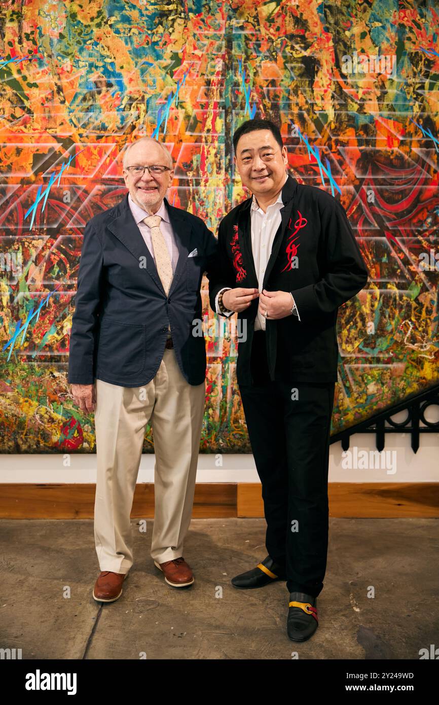 Joey Zhou TV host and founder of Los Angeles Beverly Arts (LABA) with ...