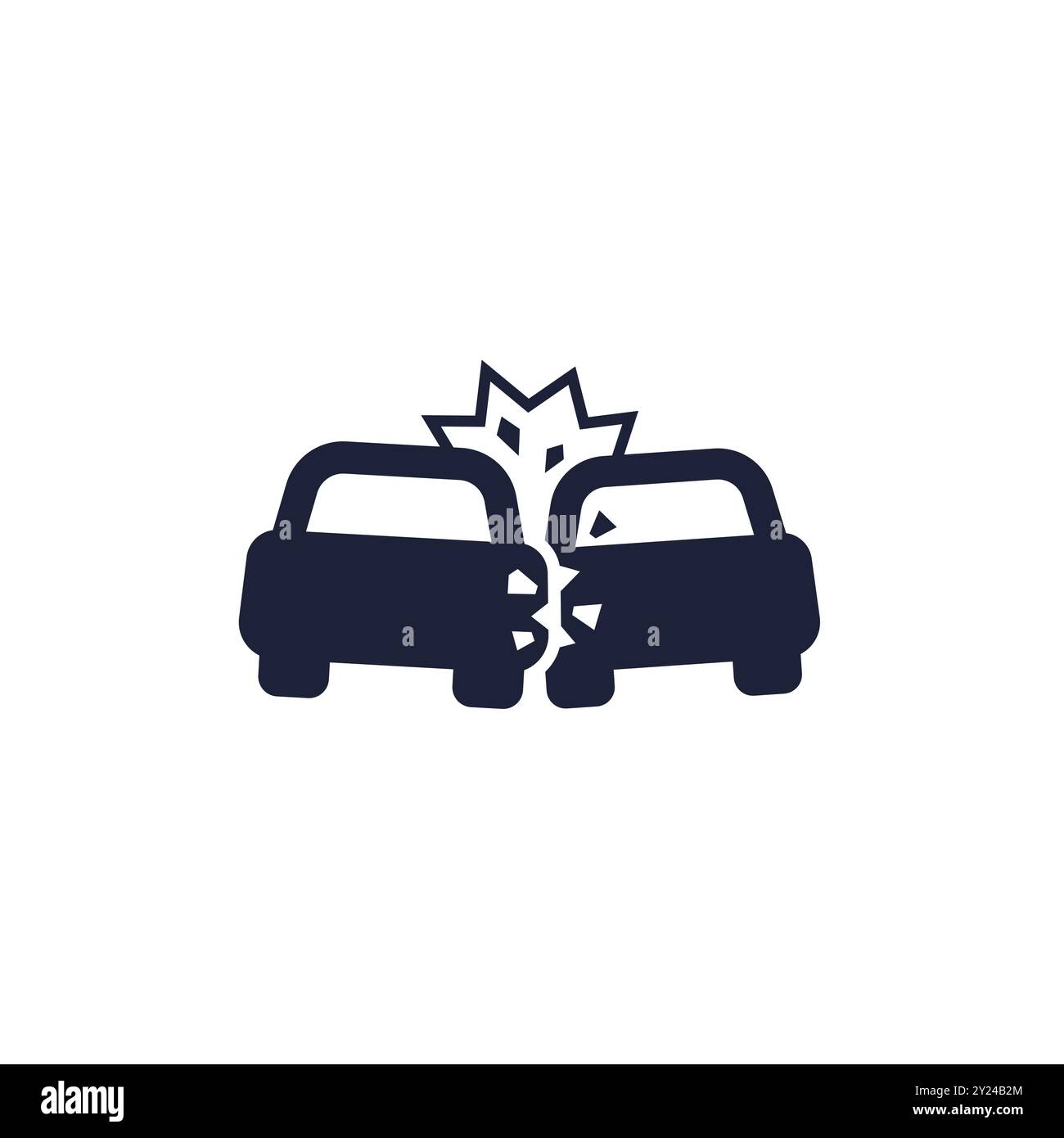 Icon hit accident Cut Out Stock Images & Pictures - Alamy