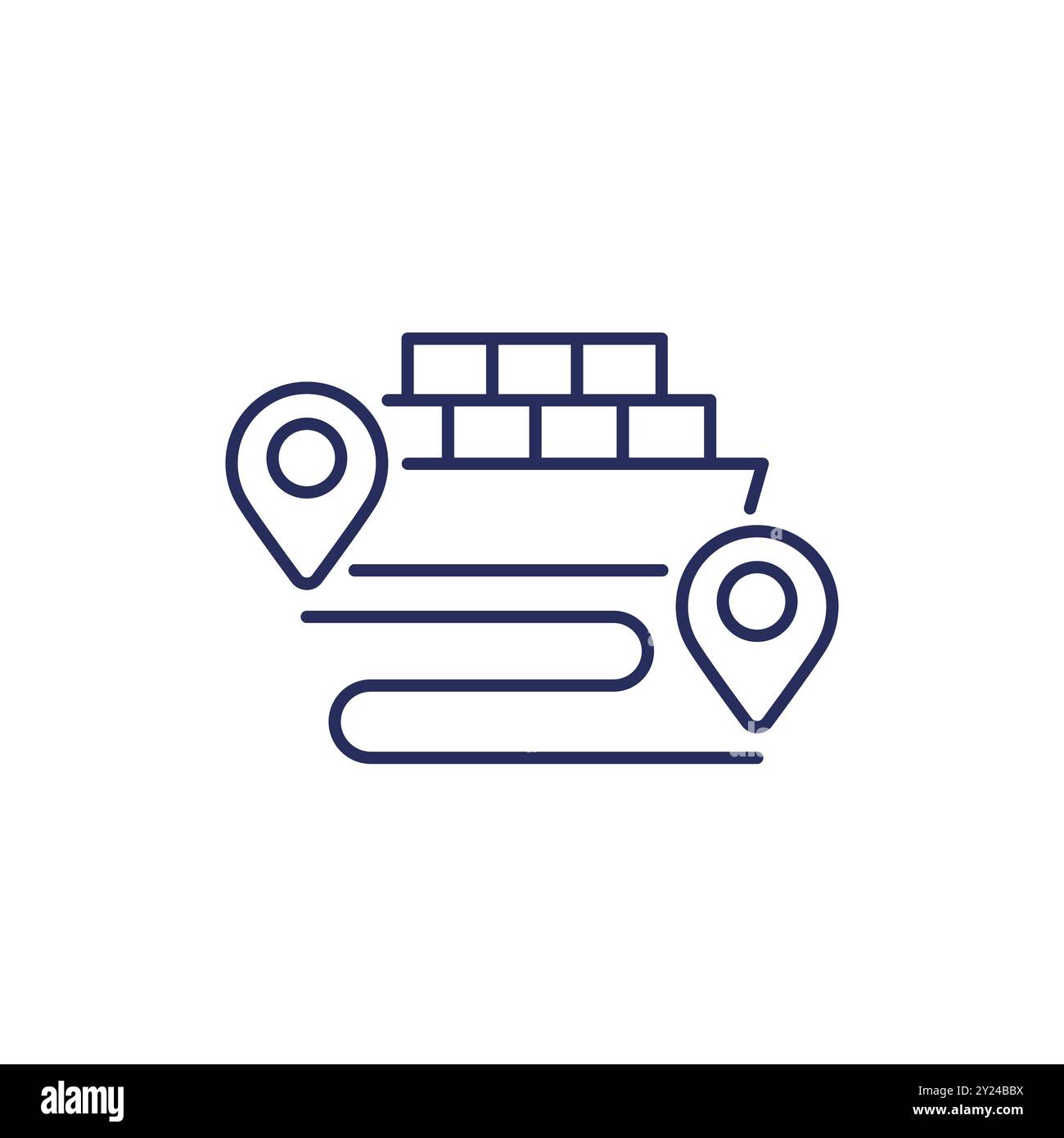 Marine freight passage Stock Vector Images - Alamy