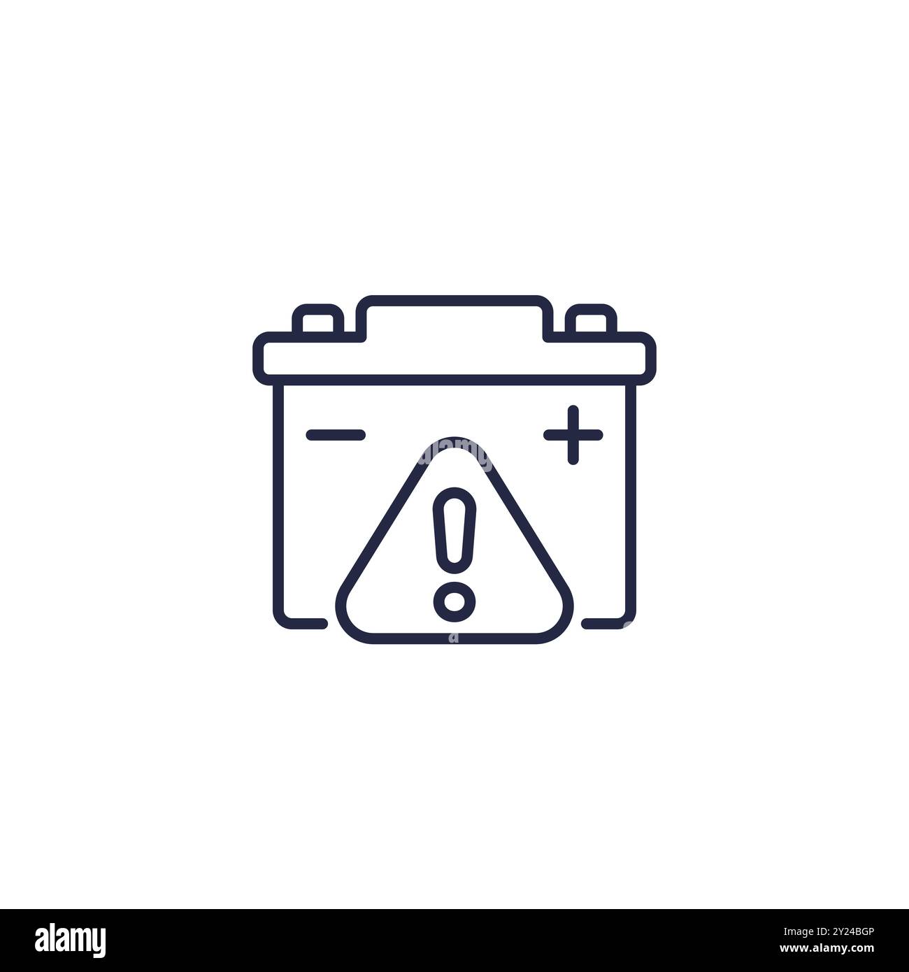 Damaged car battery Stock Vector Images - Alamy