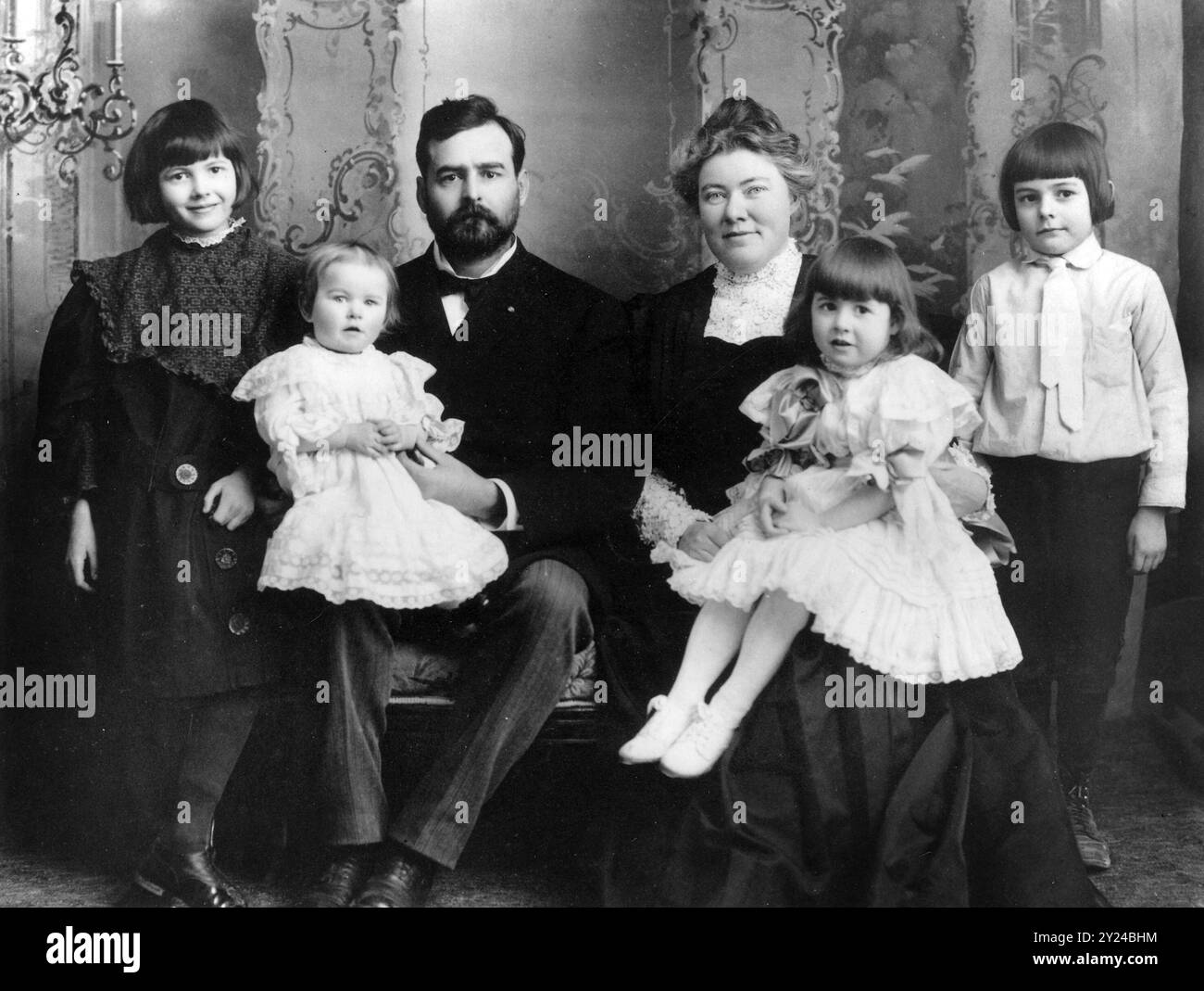 Early picture of Ernest Hemingway with his family. Included in the ...