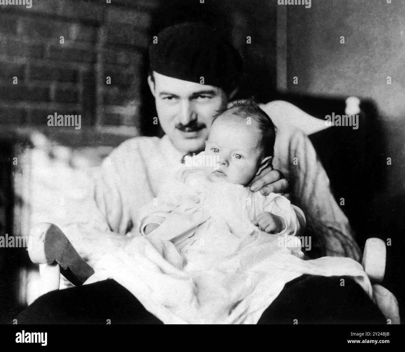 Photograph of Ernest Hemingway with his son John Hadley Nicanor (Bumby ...