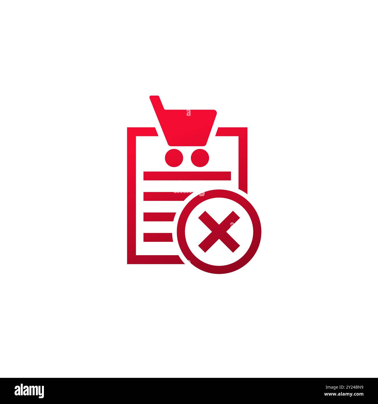 failed order icon on white Stock Vector Image & Art - Alamy