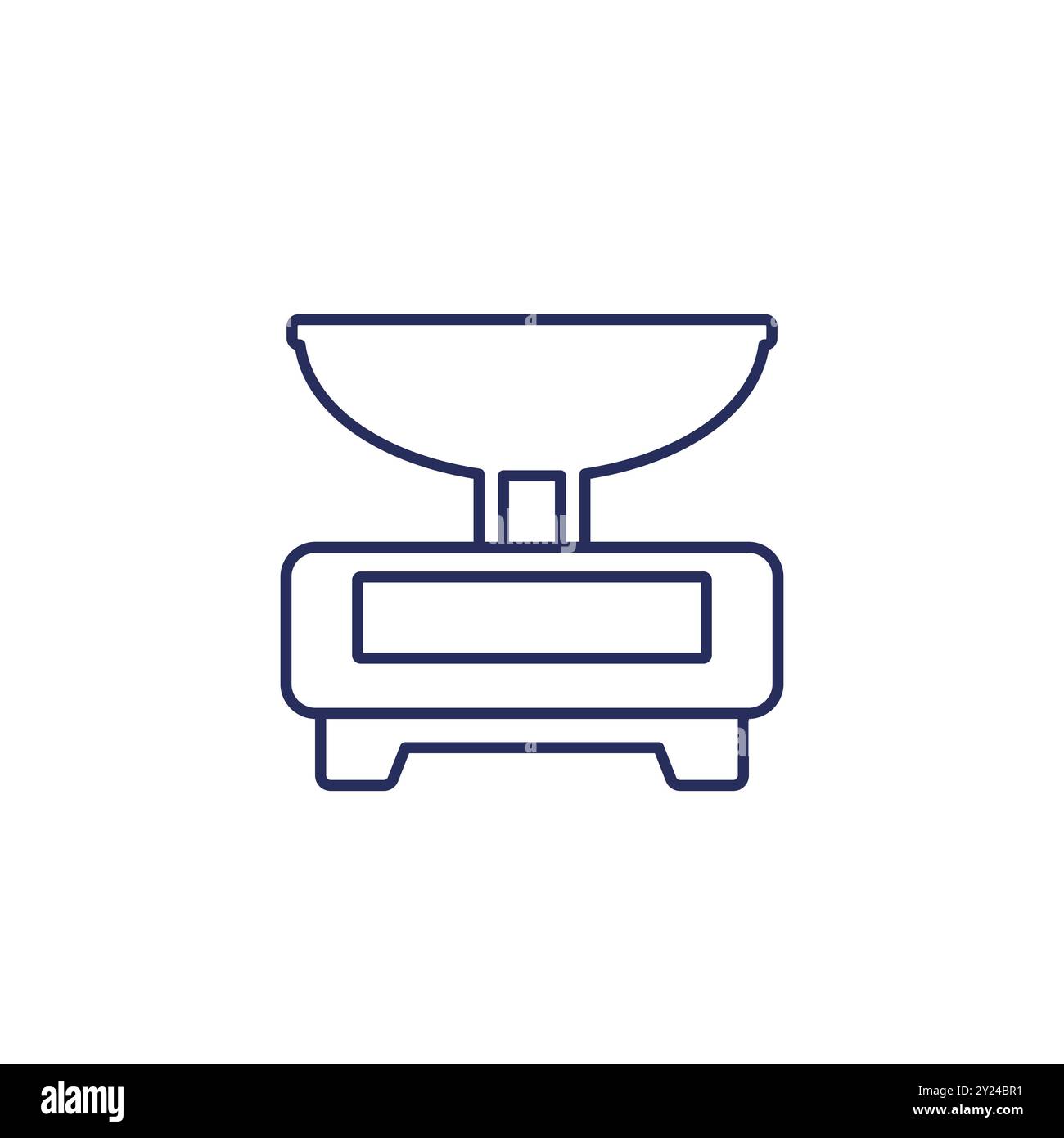 Kitchen scales icon outline Stock Vector Images - Alamy