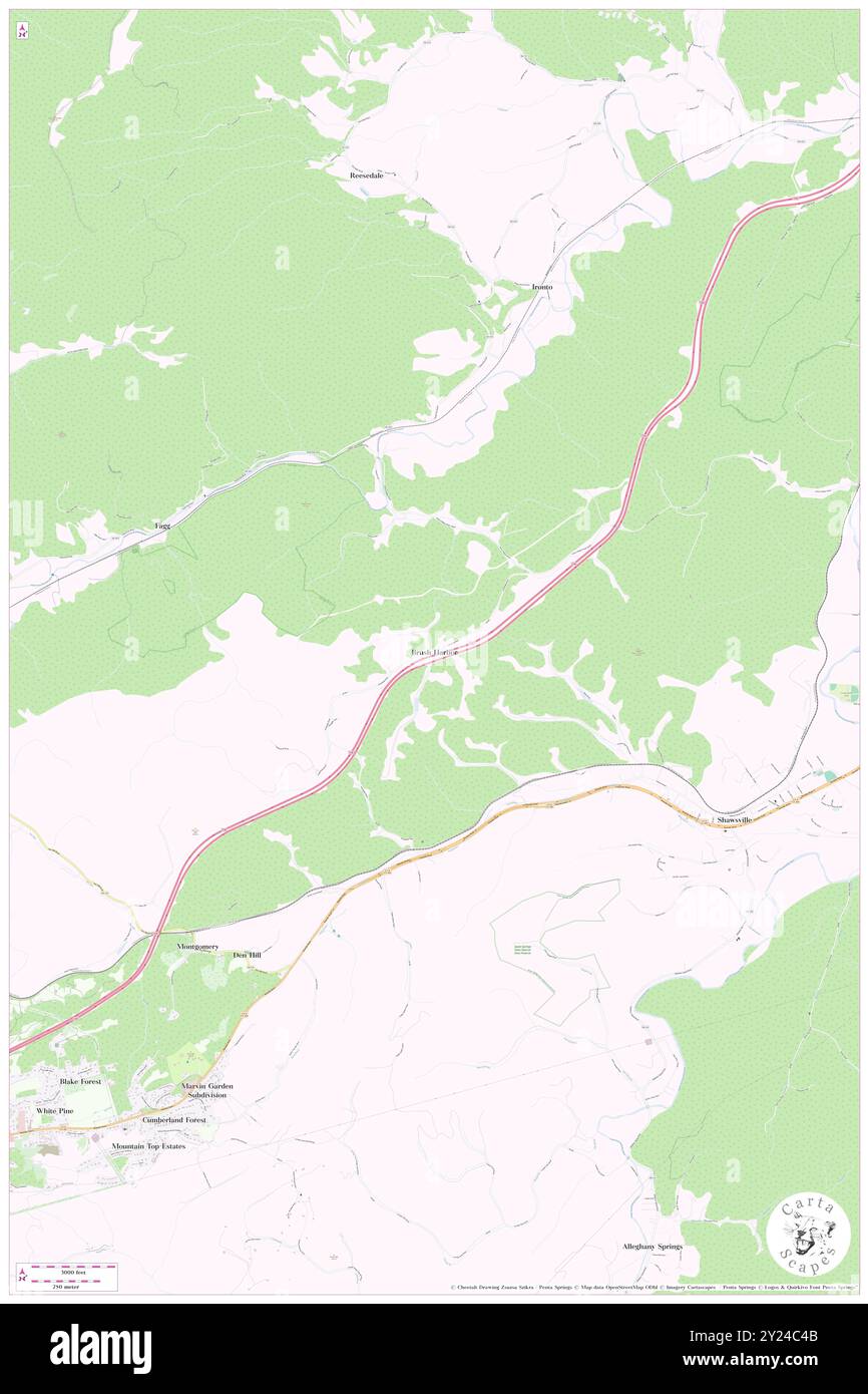 Brush Harbor, Montgomery County, US, United States, Virginia, N 37 11 ...