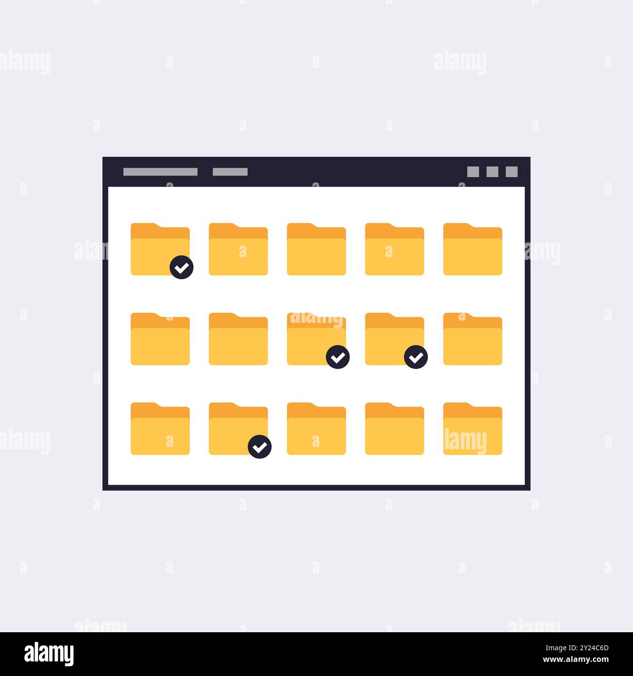 file folders vector ui design Stock Vector Image & Art - Alamy