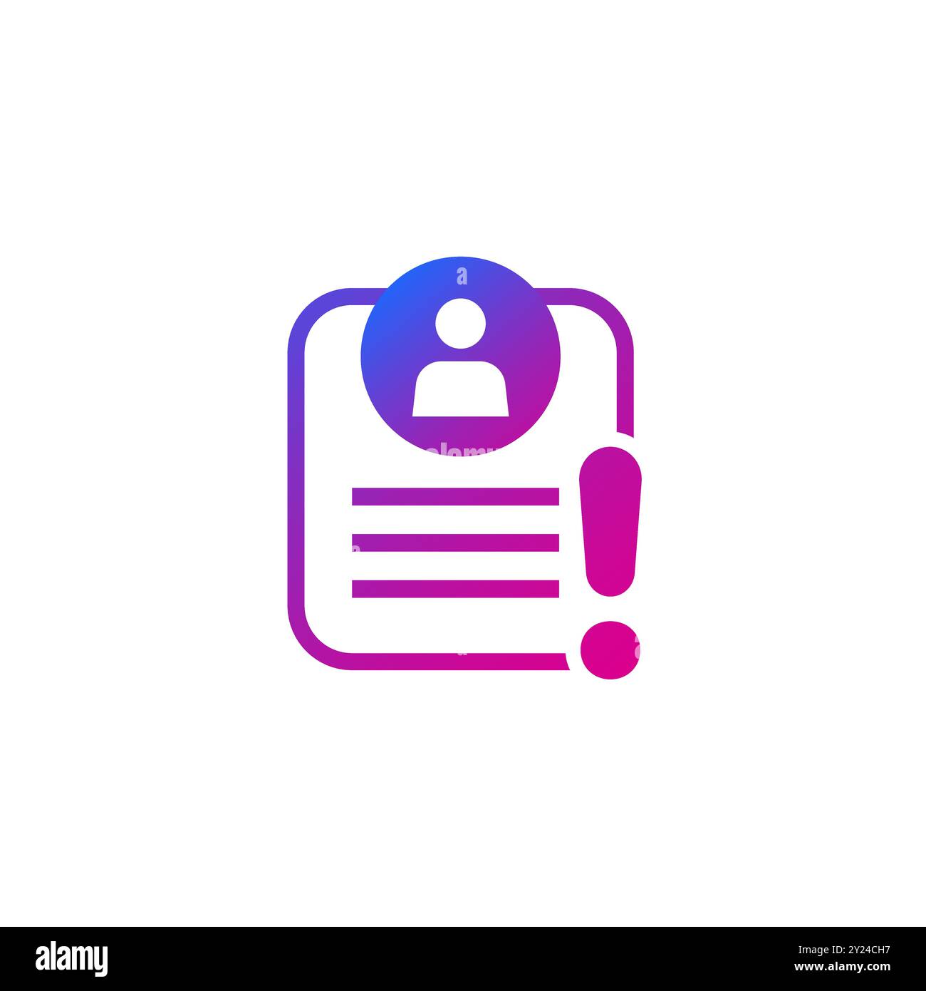 important personal data icon on white Stock Vector Image & Art - Alamy